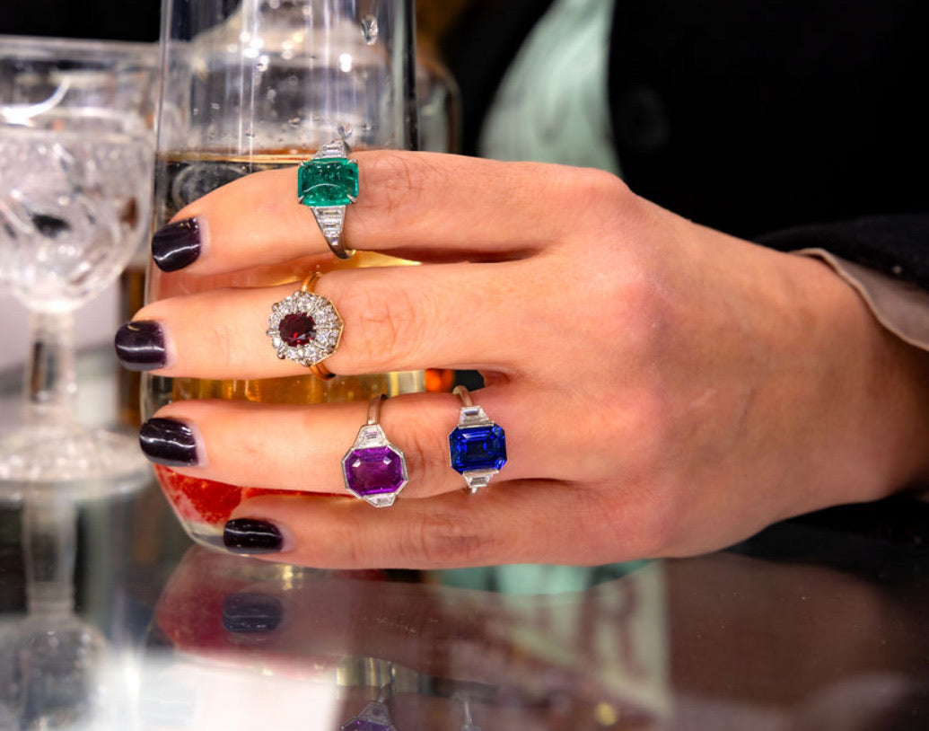 Boochier Slinkee Diamond Ring - Squash Blossom Vail